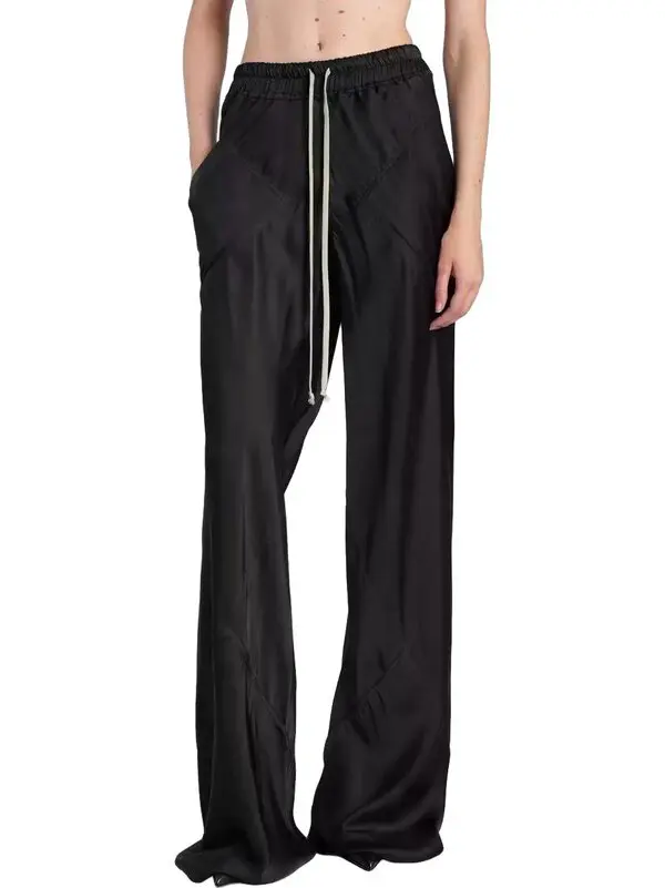 Rick Owens Drawstring Wide-leg Trousers - Black