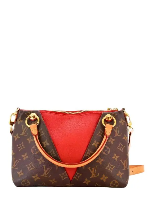 LOUIS VUITTON Monogram Canvas And Leather Bb Tote Bag - Red