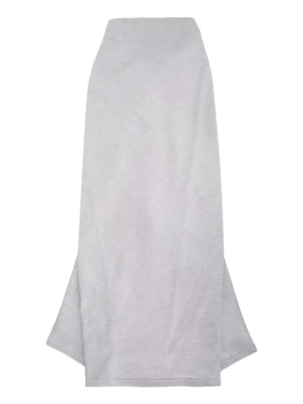 Magda Butrym Rosette-detail Jersey Asymmetric Skirt - Grey