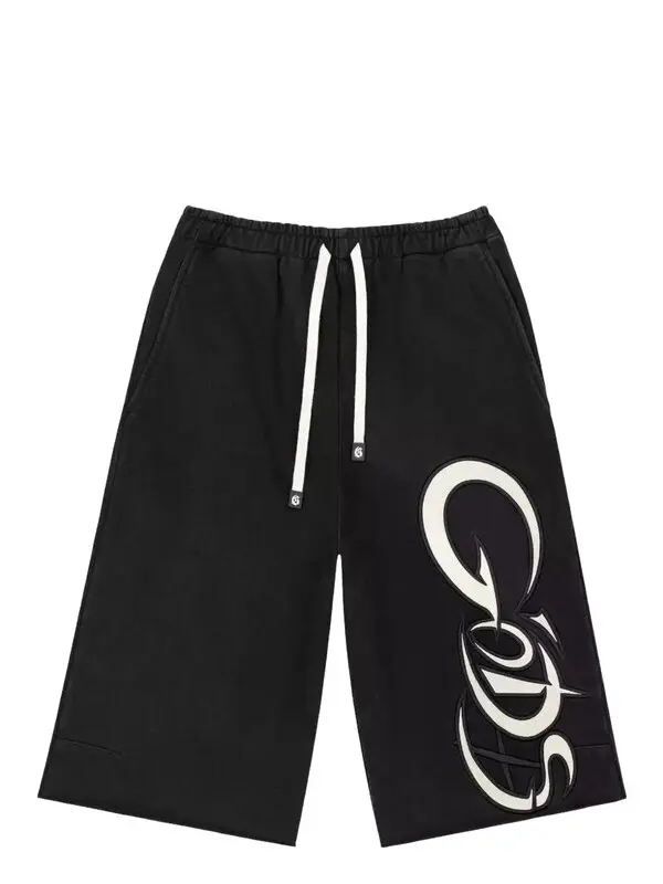 GODSPEED New Age Graphic-print Shorts - Black