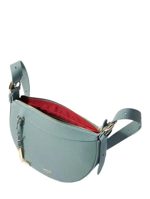 LANCEL Pebbled Leather Crossbody Bag - Blue