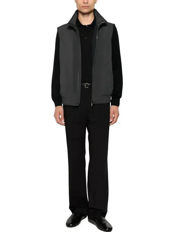 Canali Long-sleeve Polo Shirt - Black