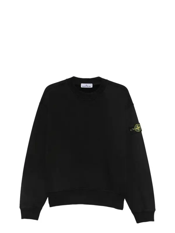 Stone Island Logo-patch Sweatshirt - Black