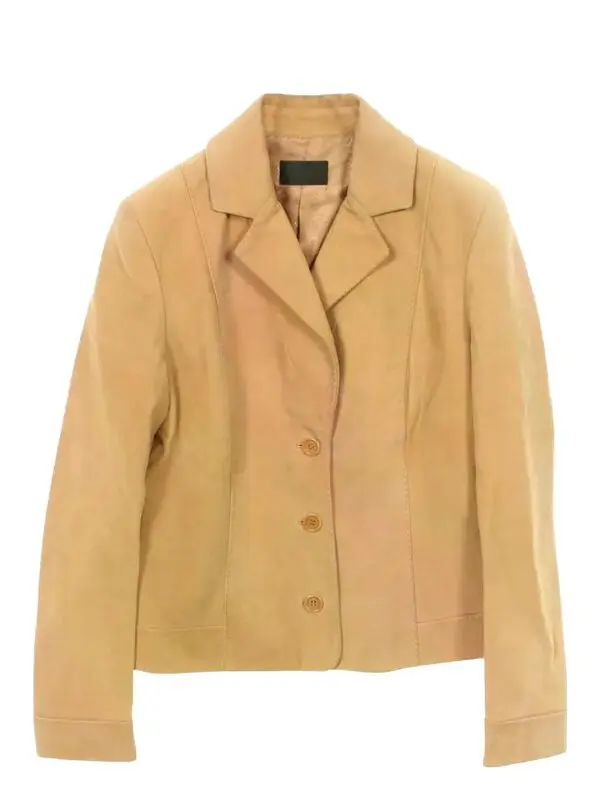 Loewe 2000s Tailored Suede Jacket - Neutrals