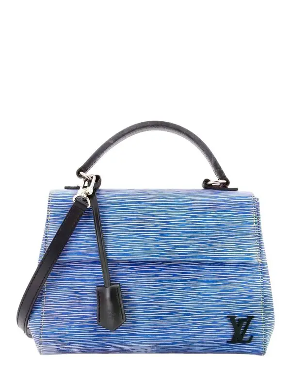 LOUIS VUITTON Cluny Top Handle Bag Epi Leather Bb Satchel - Blue