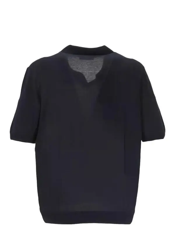 GRAN SASSO Silk Short-sleeve Shirt - Blue
