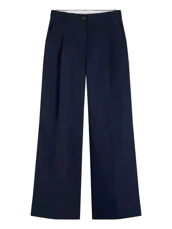 Tommy Hilfiger Pleated Wide-leg Trousers - Blue