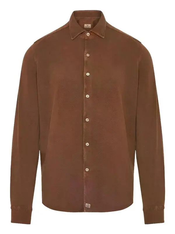 SONRISA Piqué Long-sleeve Shirt - Brown