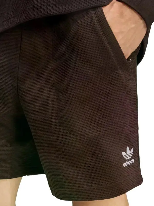 Adidas Trefoil Waffle Shorts - Brown