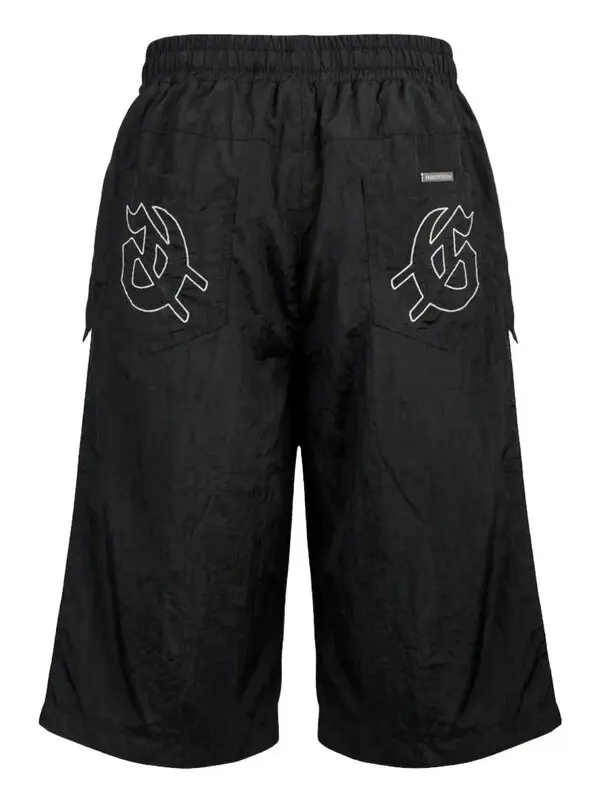 GODSPEED Halftime Logo-embroidered Shorts - Black