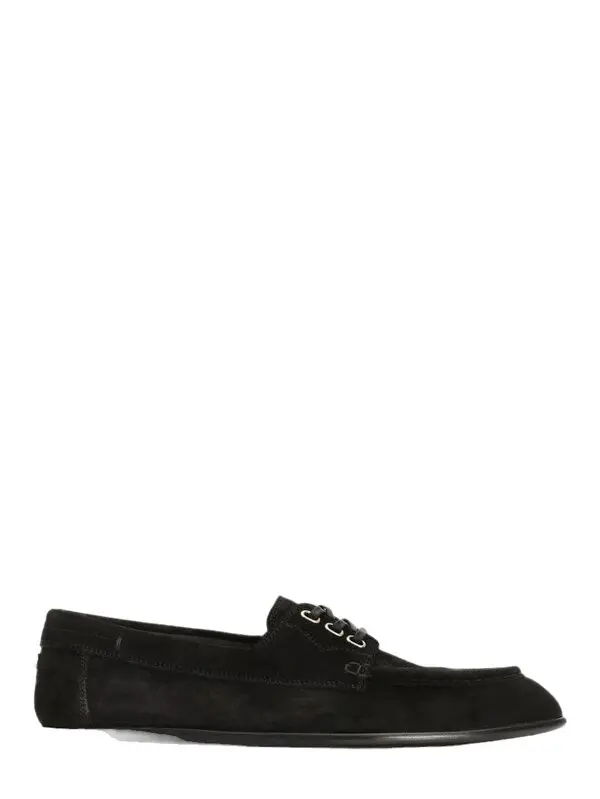Dolce & Gabbana Derby Shoes In Split - Black