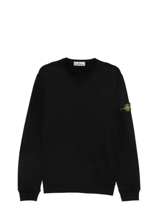 Stone Island Logo-patch Sweatshirt - Black