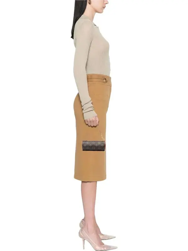 LOUIS VUITTON 1990-2010 Monogram Papillon Pochette Handbag - Brown