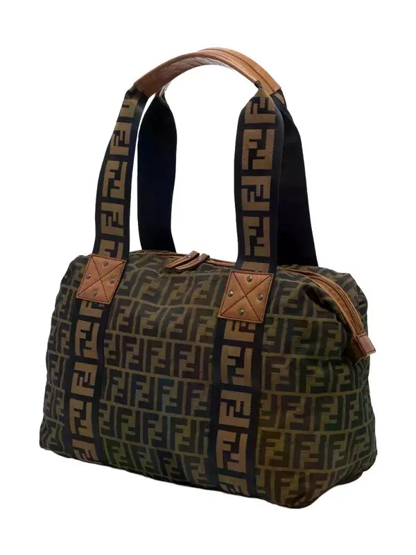 Fendi 2000-2010 Zucca Canvas Tote Bag - Brown