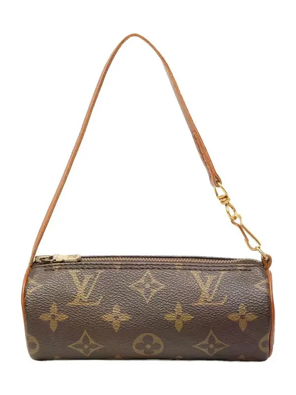 LOUIS VUITTON 1990-2010 Monogram Papillon Pochette Handbag - Brown