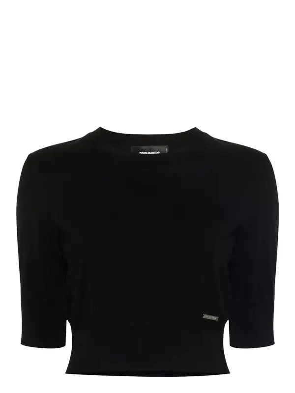 Dsquared2 Cropped Sweater - Black