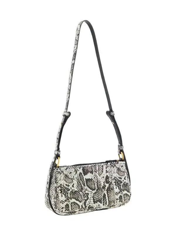 Pinko Love Birds Snake-effect Cross Body Bag - Grey