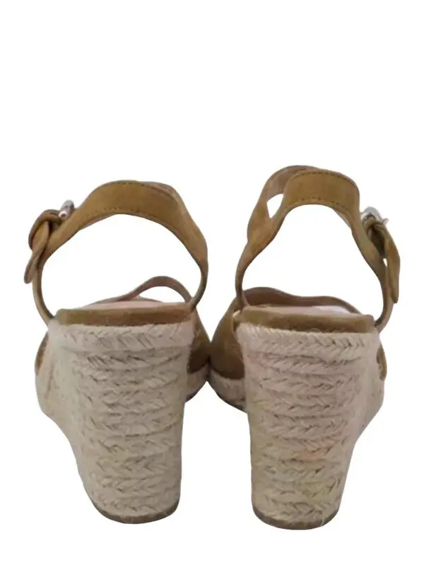 Prada Wedge Espadrille Sandals - Brown