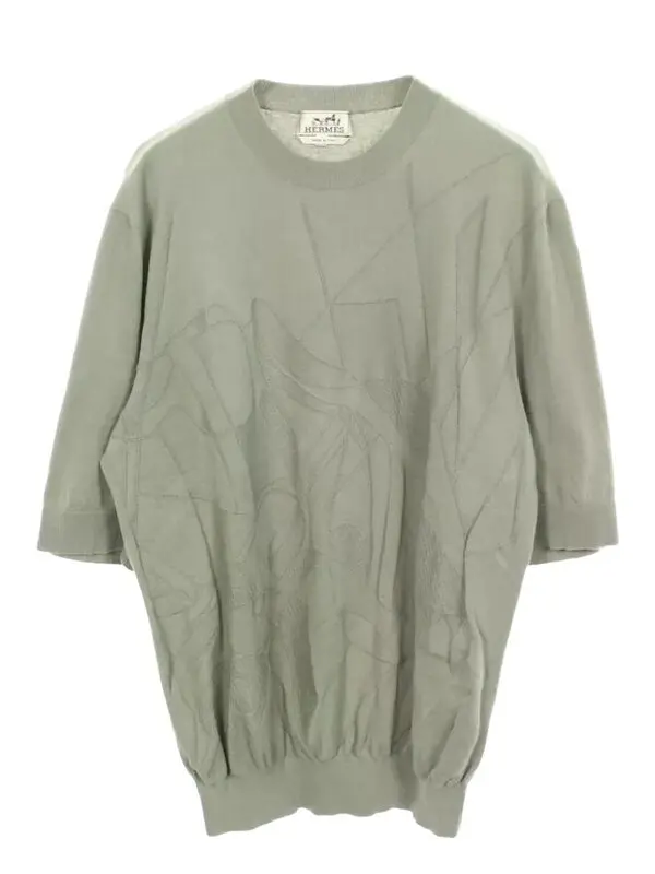 Hermès Selles En Fragments Knit Sweater - Grey