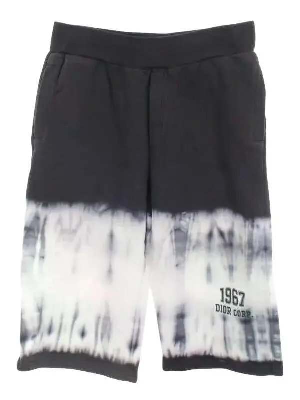 Dior 2020s Tie-dye Embroidered-detail Track Pants - Black