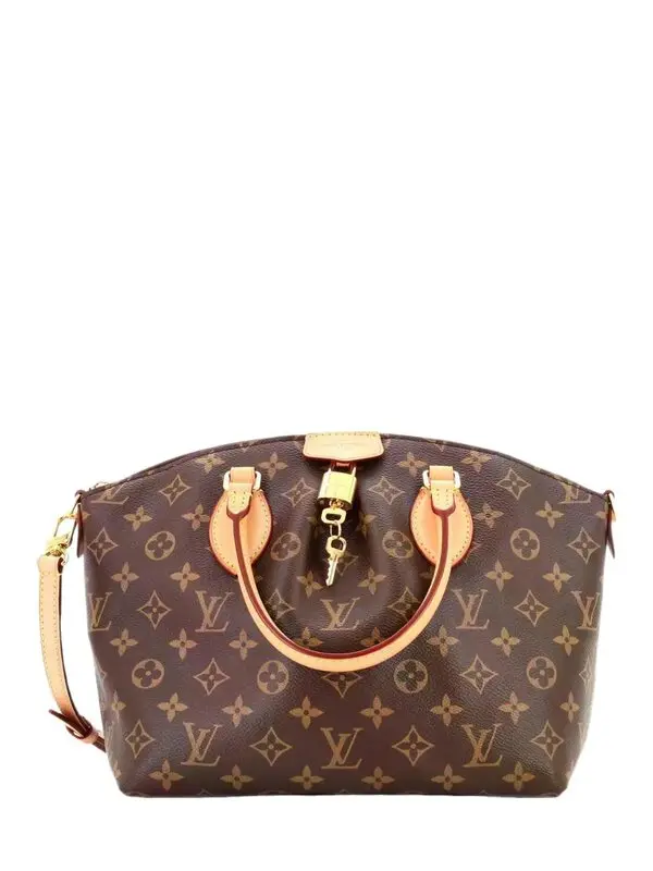 LOUIS VUITTON Boetie Zipped Tote Monogram Canvas Pm Satchel - Brown