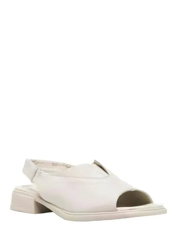 SERGIO MORETTI FIRENZE Touch-strap Slingback Sandals - Neutrals