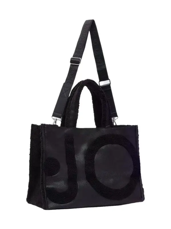 Liu Jo Large Tote Bag With Logo - Black