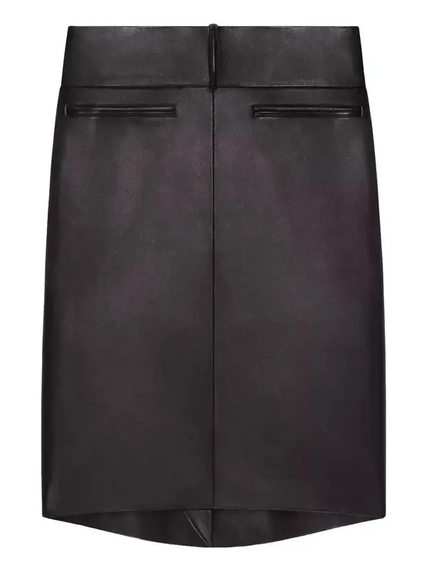 COURREGES Oblique Midi Skirt - Black