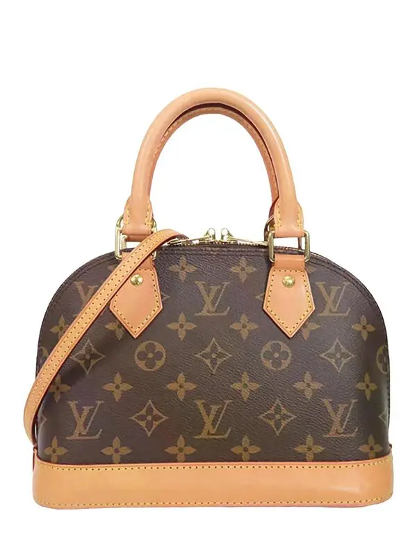 LOUIS VUITTON 2021-2026 Monogram Alma Bb Satchel - Brown