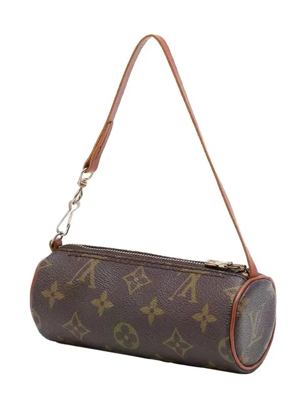 LOUIS VUITTON 1990-2010 Monogram Papillon Pochette Handbag - Brown