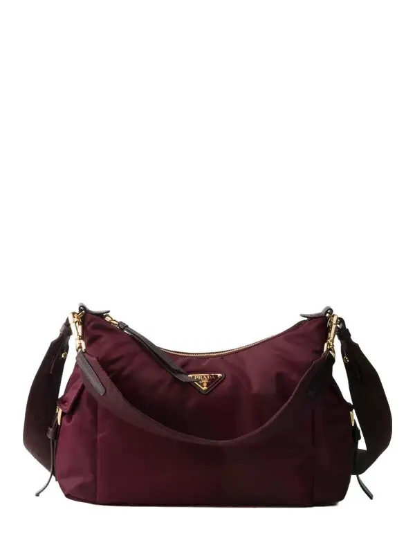 Prada Explore Large Re-nylon And Leather Bag - Red