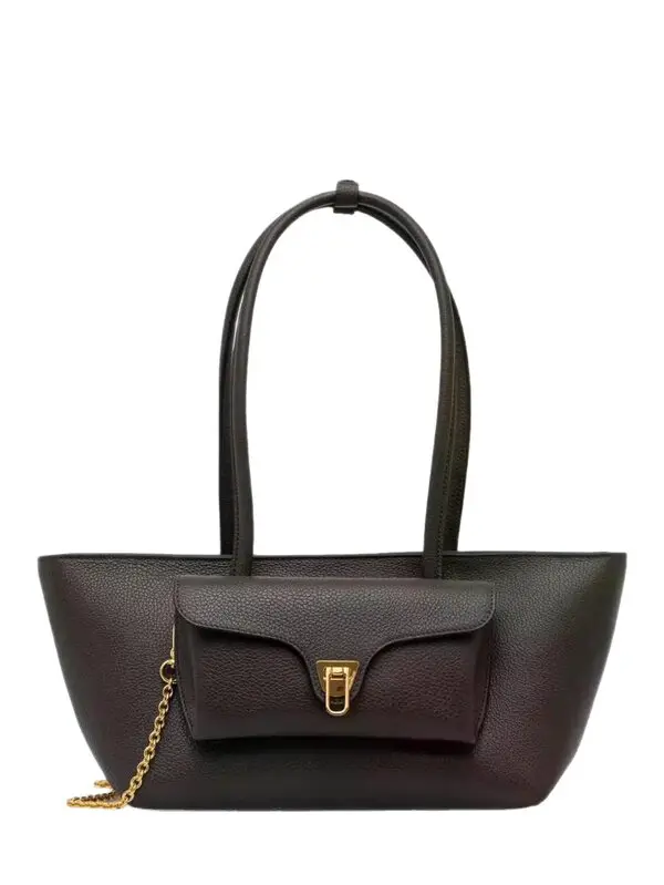 COCCINELLE Medium Double Beat Tote Bag - Brown