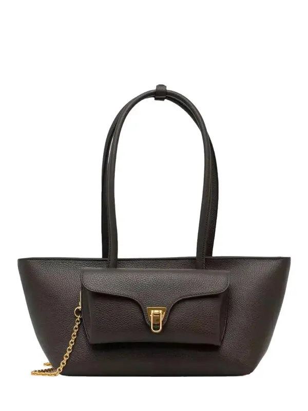 COCCINELLE Medium Double Beat Tote Bag - Brown