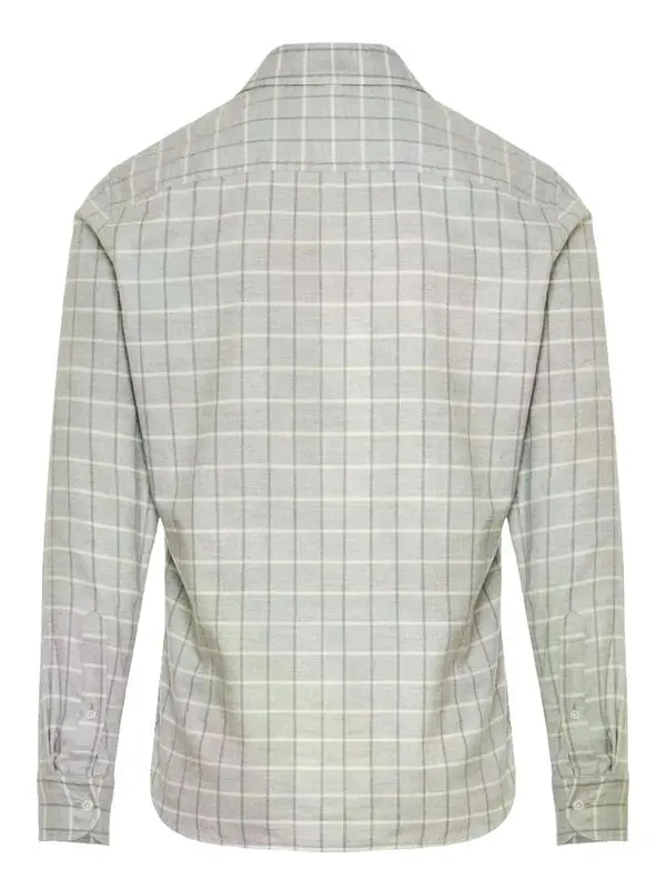 SONRISA Check-pattern Long-sleeve Shirt - Grey