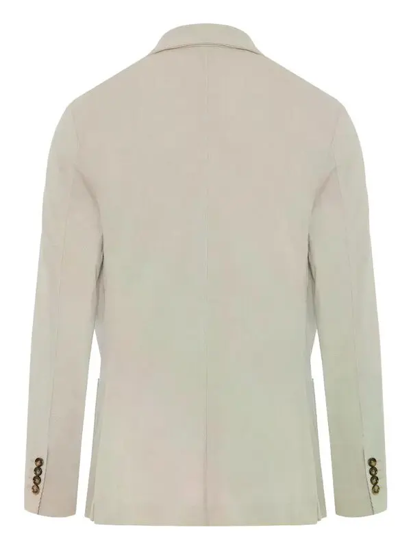 MANDELLI Single-breasted Notch-lapel Blazer - Neutrals