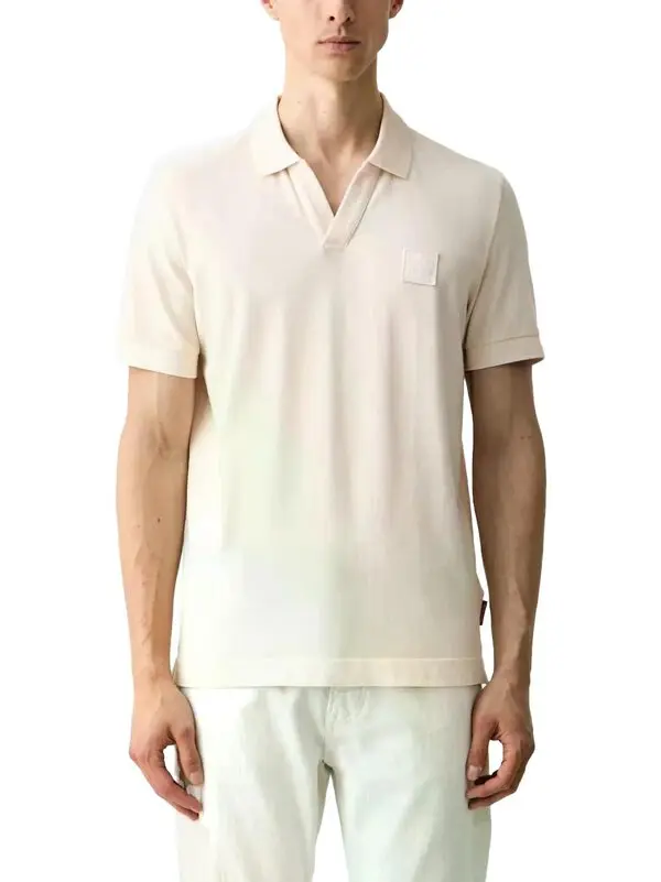 JOOP! Logo-patch V-neck Shirt - Neutrals