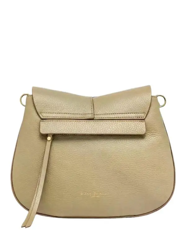 GIANNI CHIARINI Medium Helena Round Leather Shoulder Bag - Neutrals