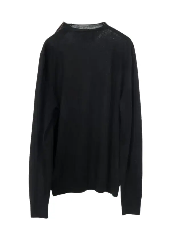 Hermès 2010s Shoulder-button Sweater - Black