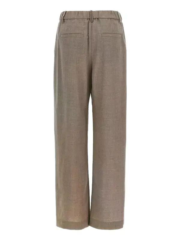 Brunello Cucinelli Pleated Wide-leg Trousers - Neutrals