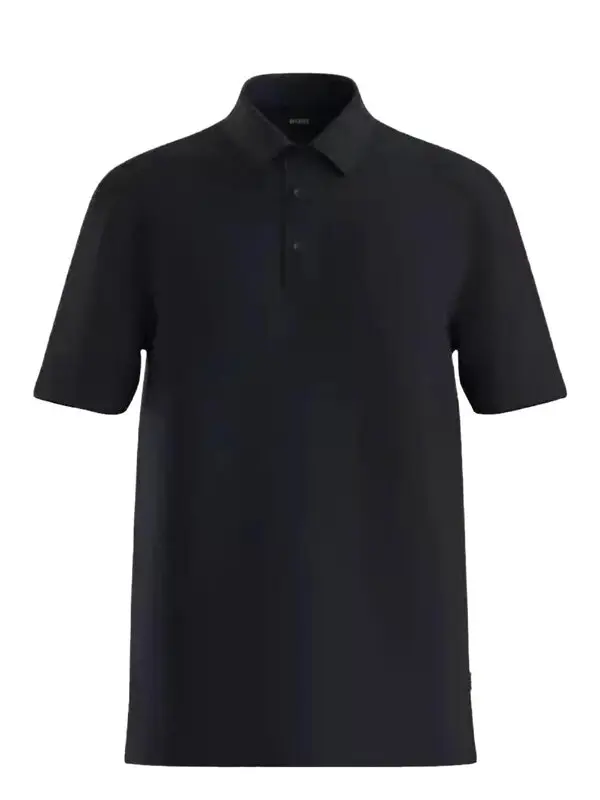 BOSS Piqué-texture Polo Shirt - Blue