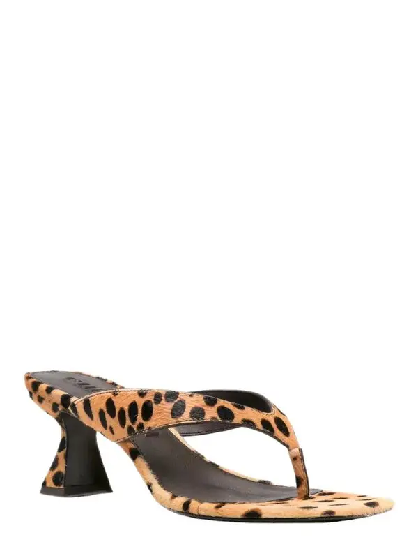 Cult Gaia Cheetah-print Thong Sandals - Neutrals