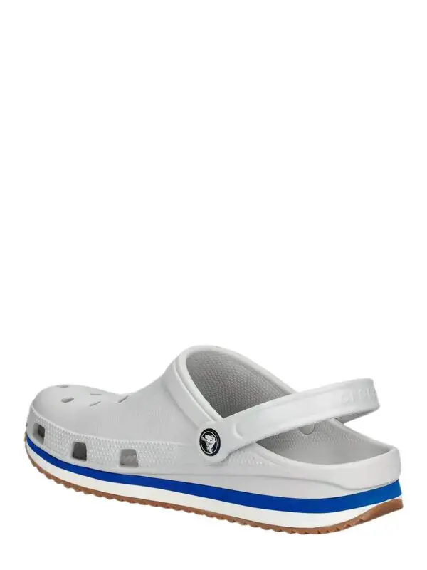 CROCS Runner Perforated-detail Slingback Mules - Grey