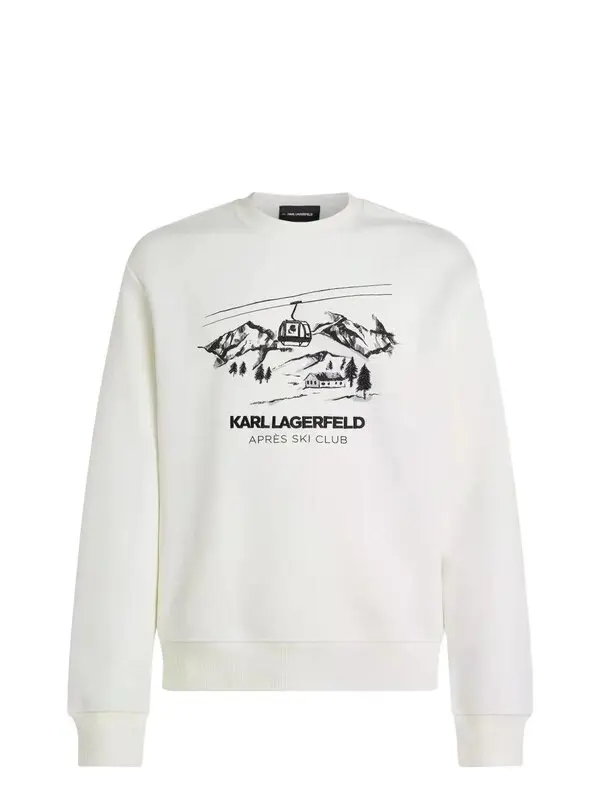 Karl Lagerfeld Après Ski Club Sweatshirt - White