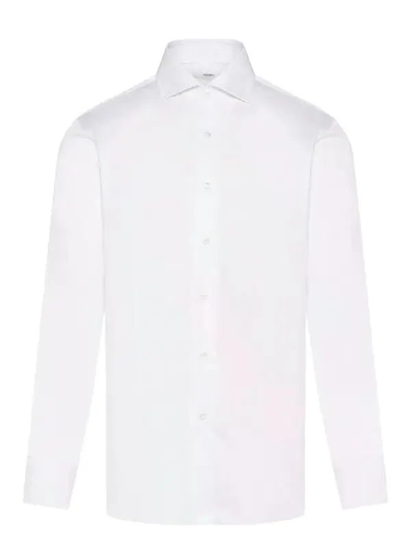 BARBA NAPOLI Long-sleeve Button-up Shirt - White
