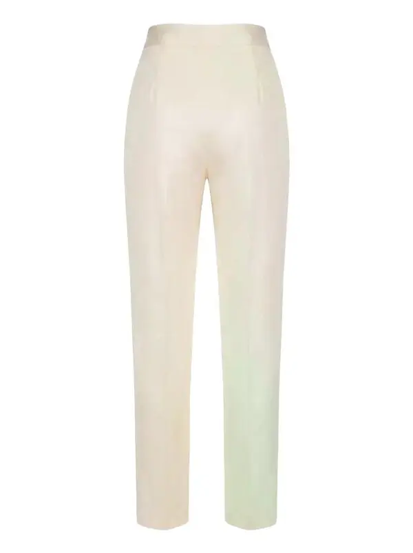 Elie Saab Satin-finish Tailored Trousers - Neutrals