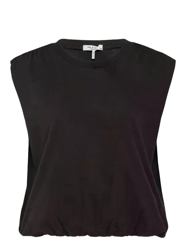 Rag & Bone Mica Bubble Tank Top - Black