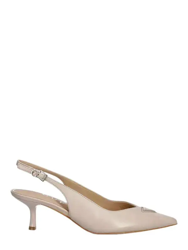 Guess Logo-plaque Slingback Pumps - Neutrals