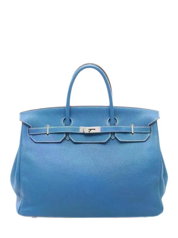 Hermès 2000s Birkin 40 Verso Tote Bag - Blue
