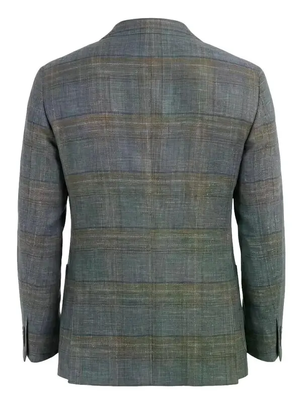 TOMBOLINI Zero Gravity Checked Blazer - Blue