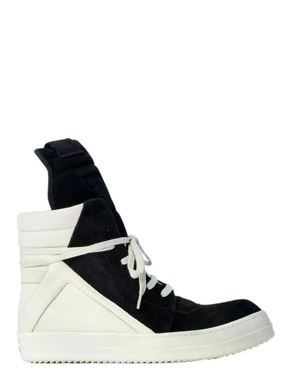 Rick Owens Paneled High-top Sneakers - Black